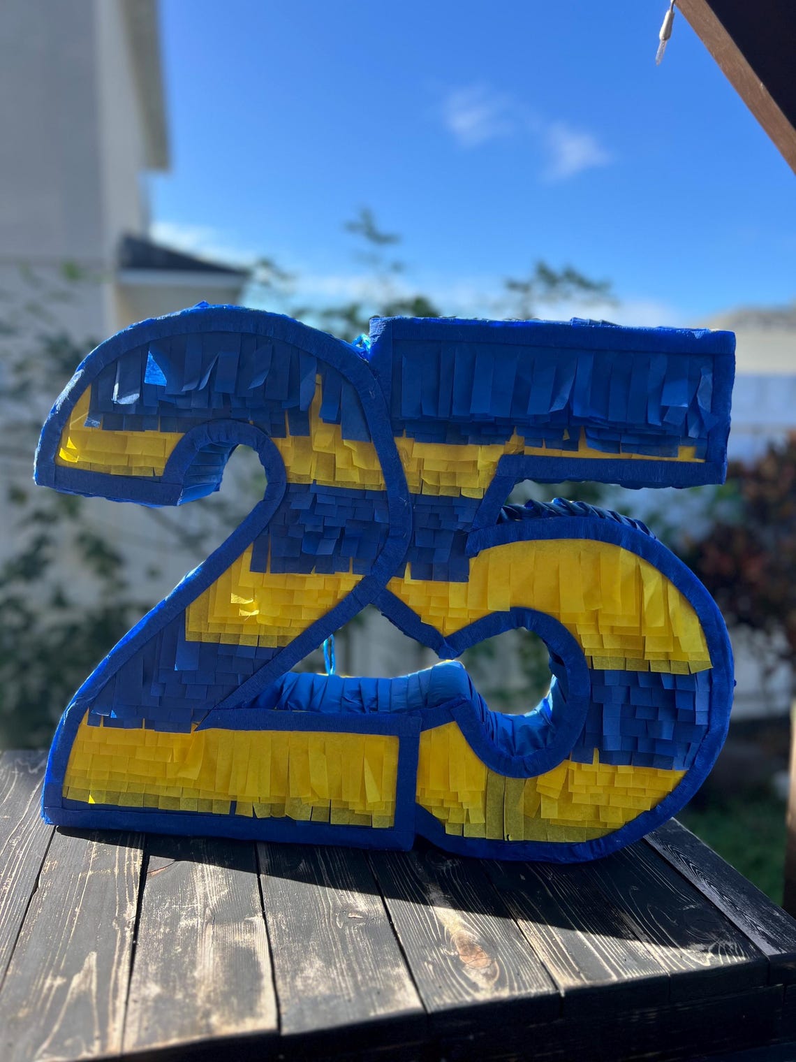 Number 25th Pinata (custom Colors) 25th Birthday - Etsy