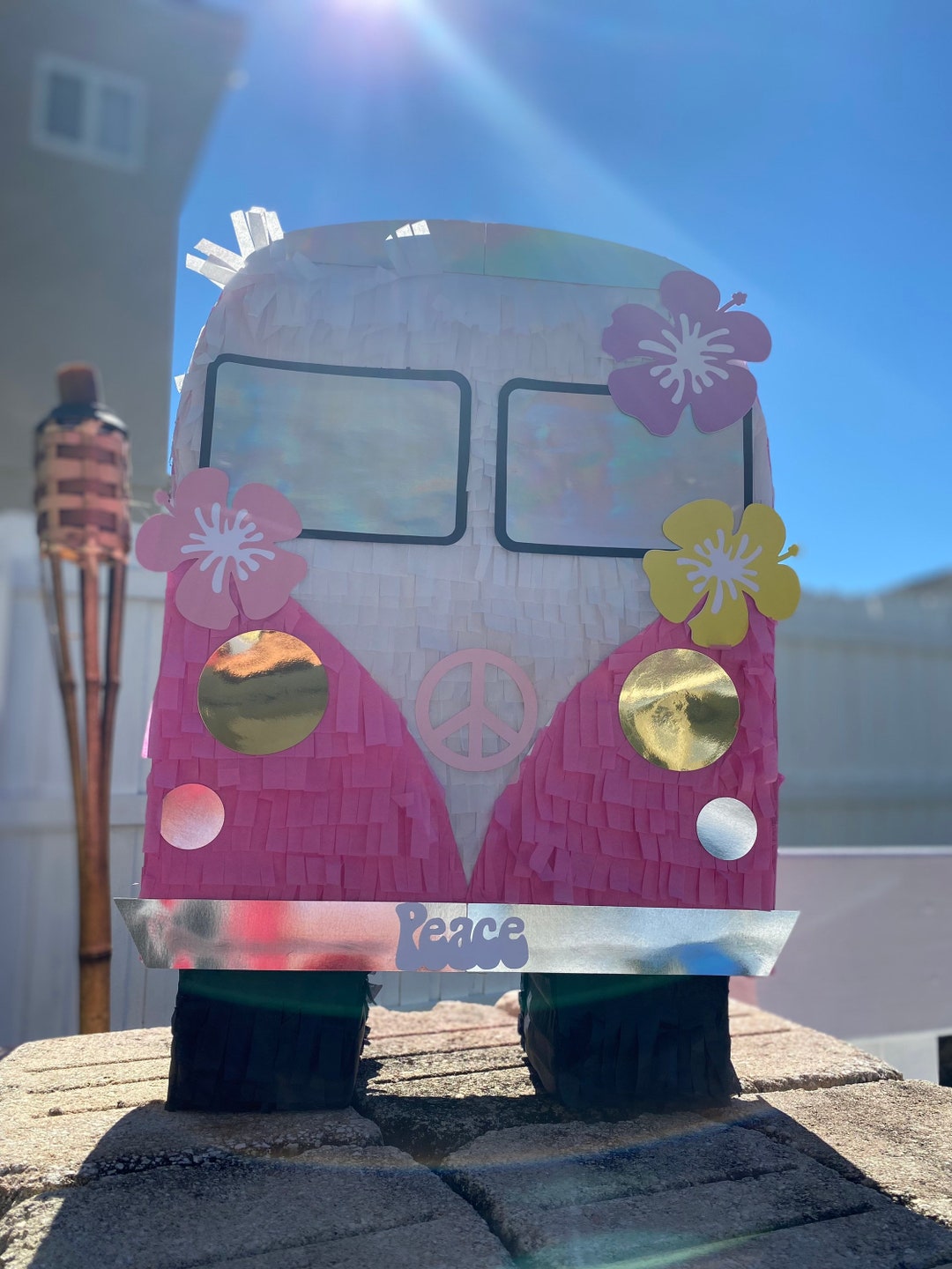 Hippie Van Pinata 60s Themed custom Colors - Etsy