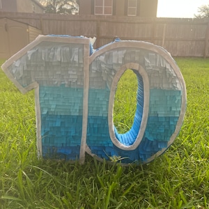 Number 10 Pinata: Custom Colors, 10th Birthday Party Decoration - Etsy