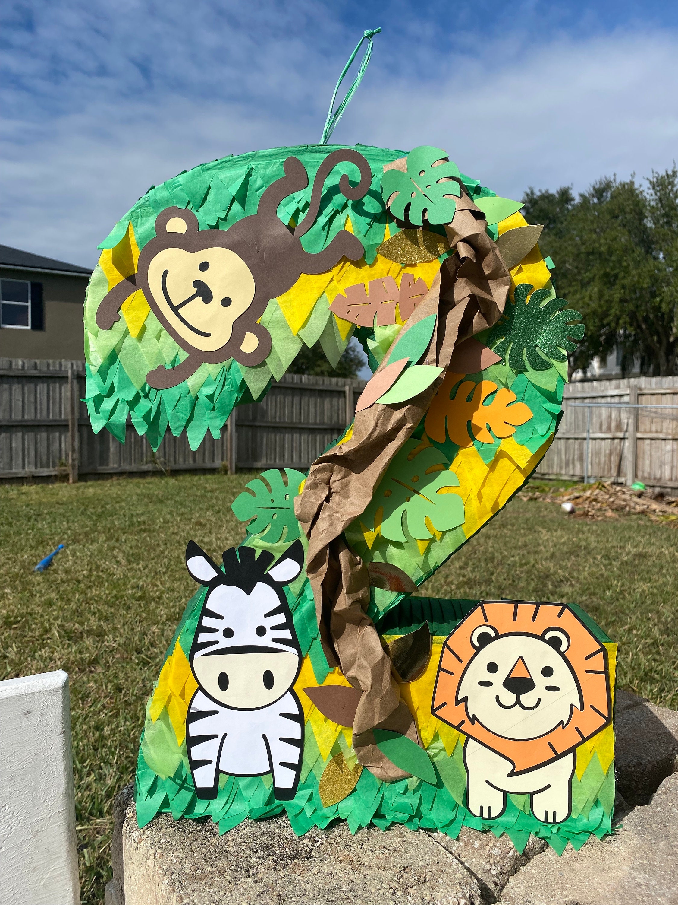 Safari Pinata Jungle Theme Piñata de Safari available 1-9 - Etsy España