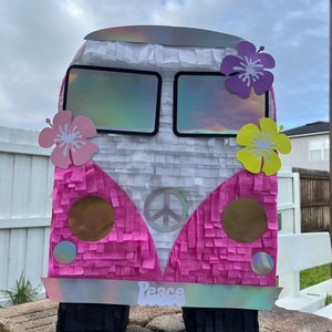 Hippie Van Pinata 60s Themed custom Colors - Etsy