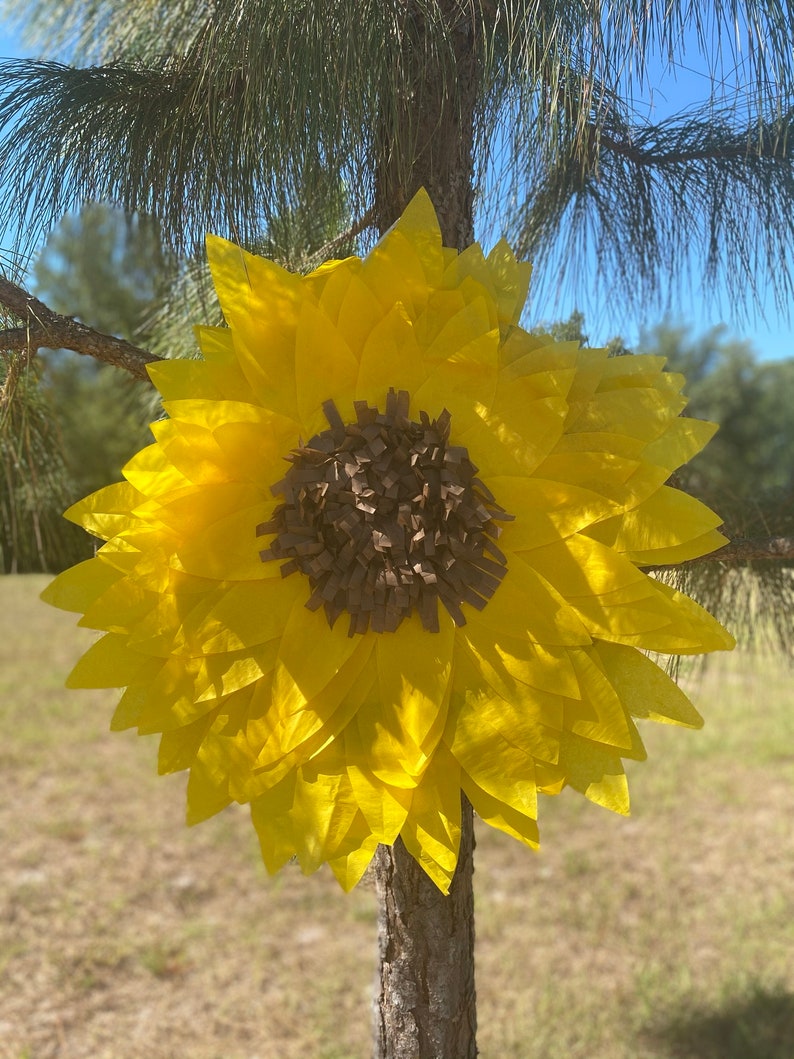 Sunflower Pinata Flower Theme - Etsy