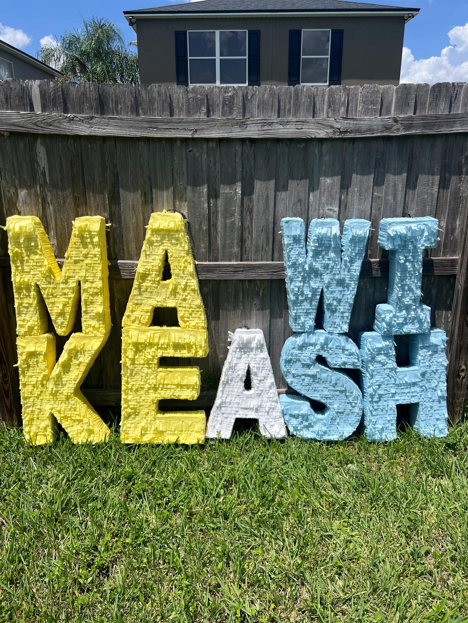 Letter Pinata (all Alphabet Available, Custom Colors) - Etsy