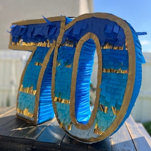 70th Birthday Pinata: Custom Colors, Handmade Party Decor - Etsy