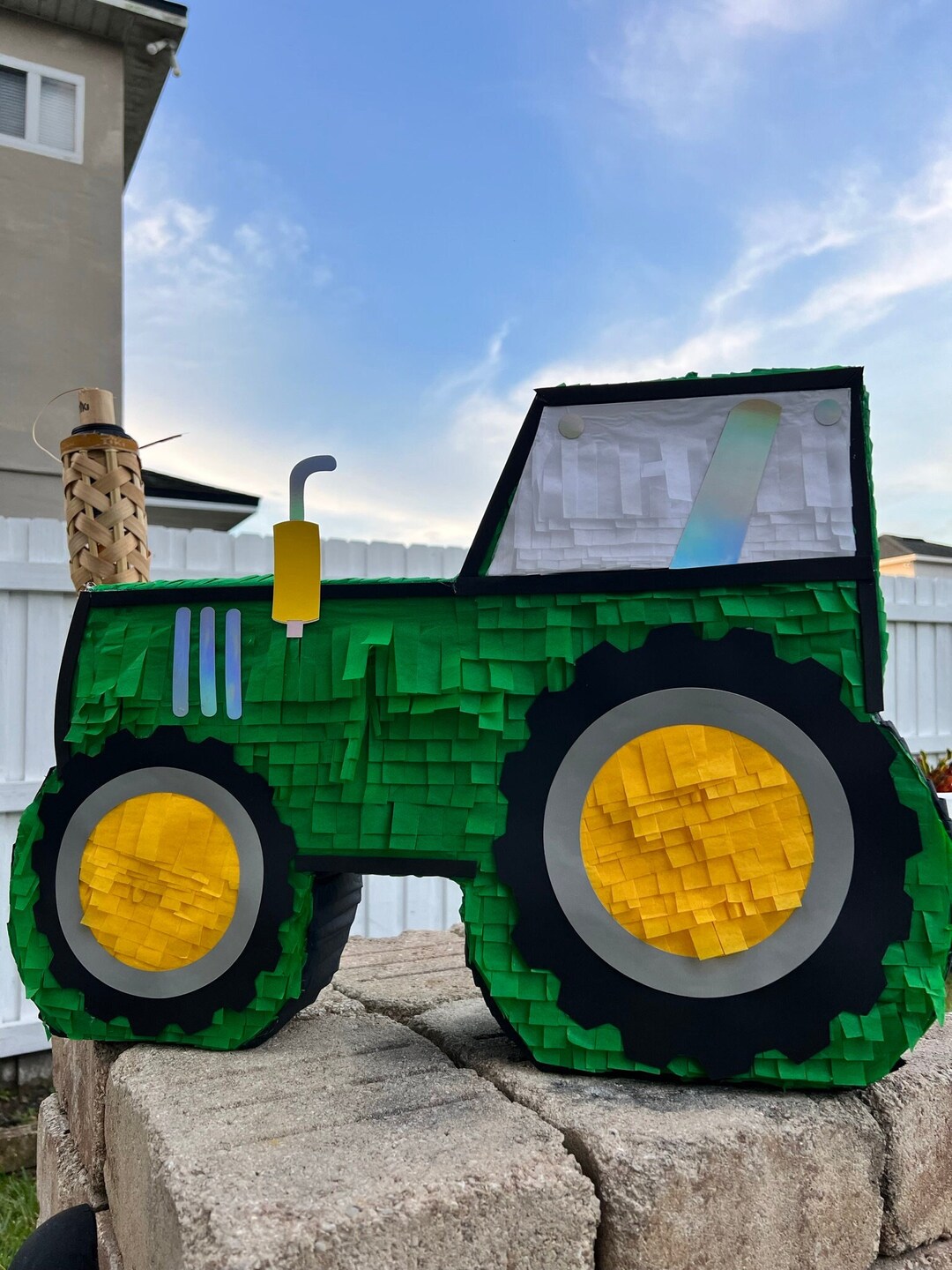 Green Tractor Pinata - Etsy