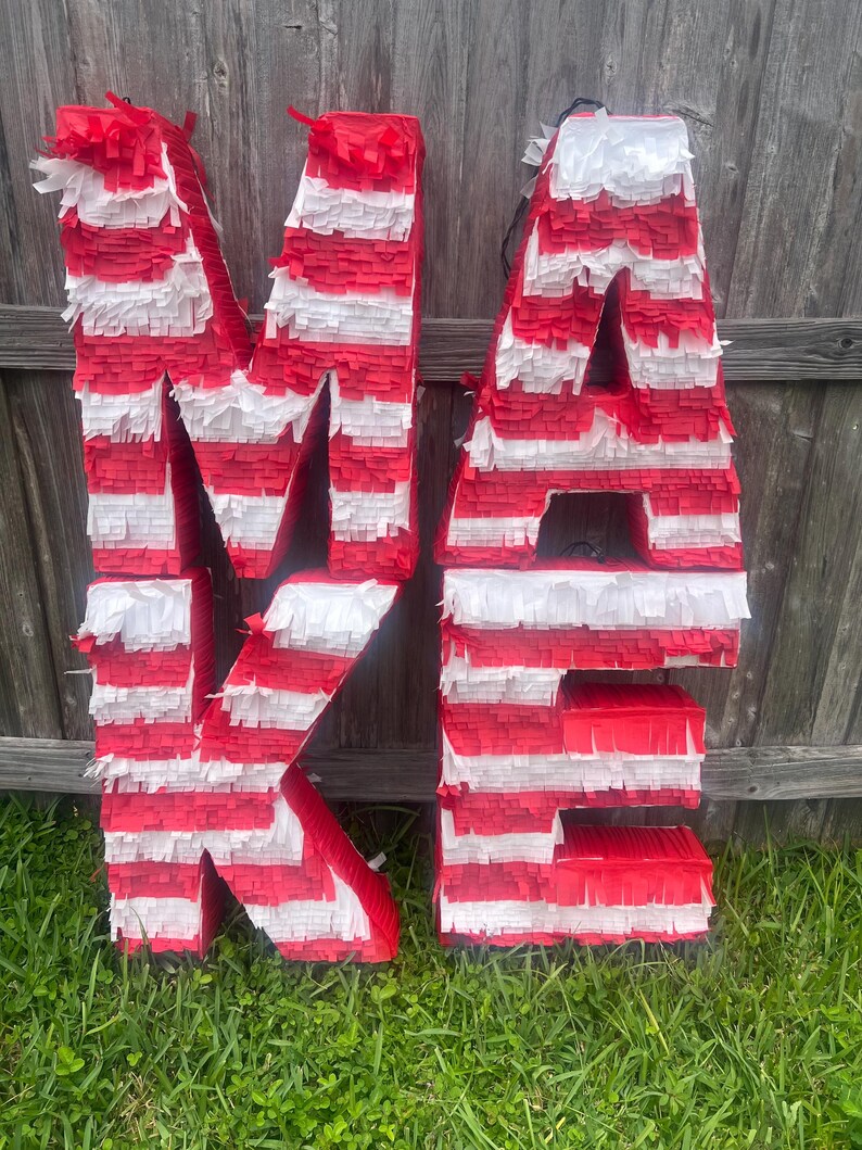 Letter Pinata (all Alphabet Available, Custom Colors) - Etsy