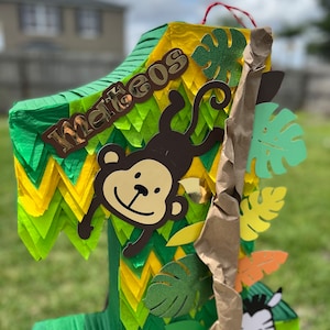 Safari Number Pinata: Jungle Theme Party Decoration (1-9) - Etsy