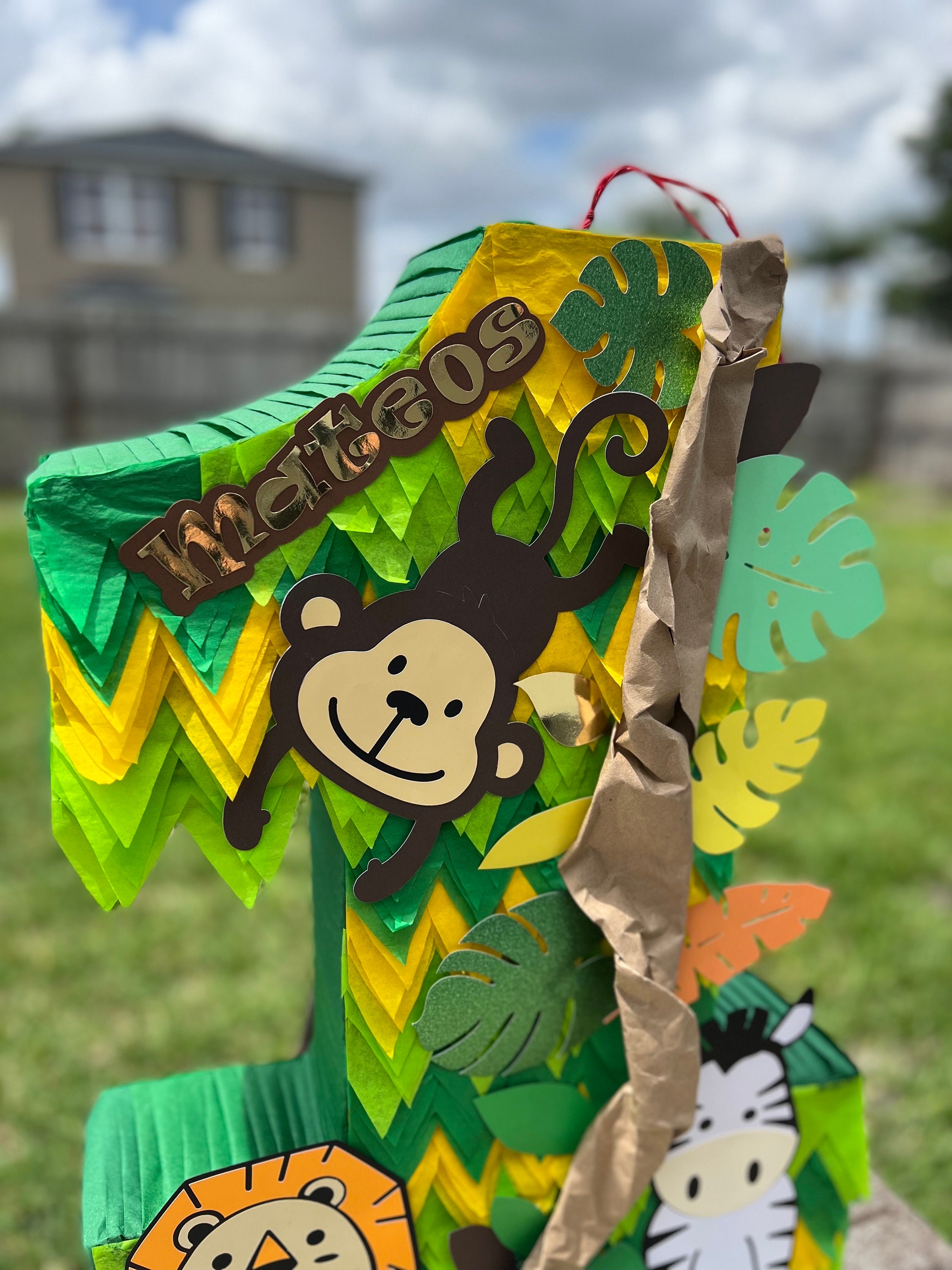 Safari Pinata Jungle Theme Piñata de Safari available 1-9 - Etsy España