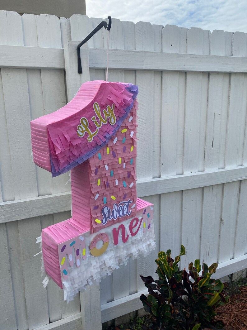 Sweet One Pinata available Numbers 1-9 With Name | Etsy
