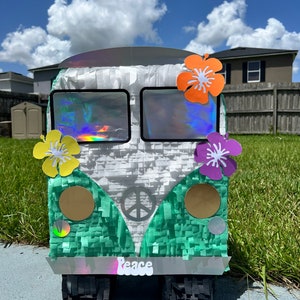 Hippie Van Pinata 60’s Themed (custom Colors) - Etsy