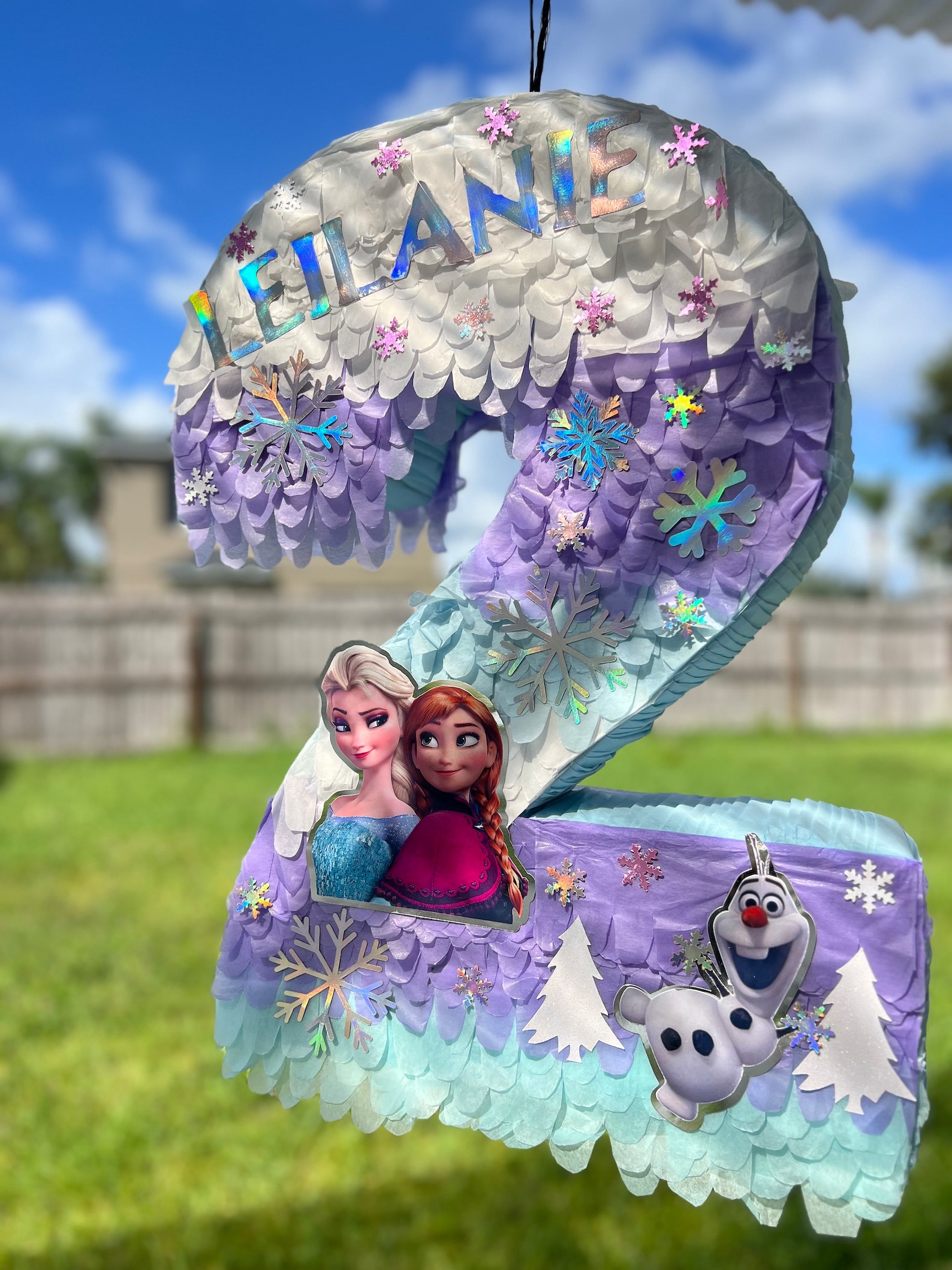 Frozen Pinata Thematic Number Pinata (available Numbers 1-9) - Etsy