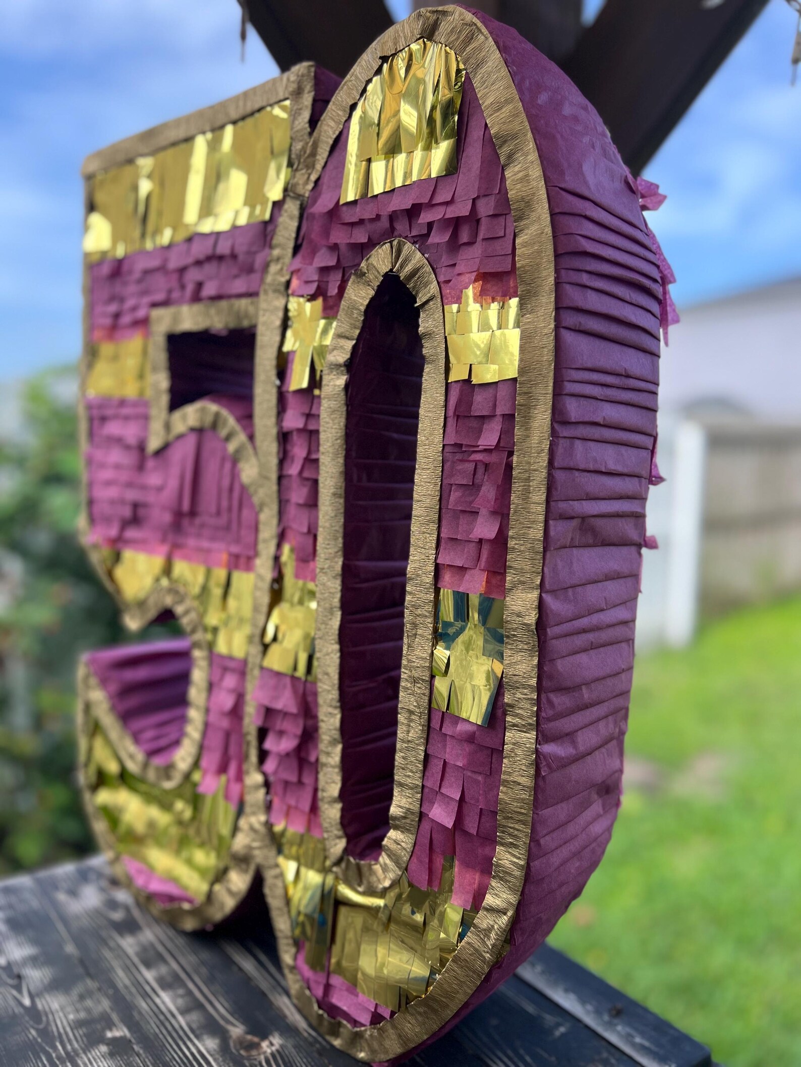 Number 50 Pinata: Custom Colors, 50th Birthday Party Decoration - Etsy