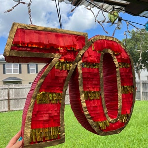 70th Birthday Pinata: Custom Colors, Handmade Party Decor - Etsy