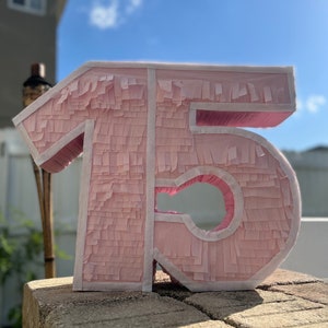 Number 15 Pinata: Custom Colors, Quinceañera Decor - Etsy