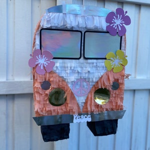 Hippie Van Pinata 60s Themed custom Colors - Etsy