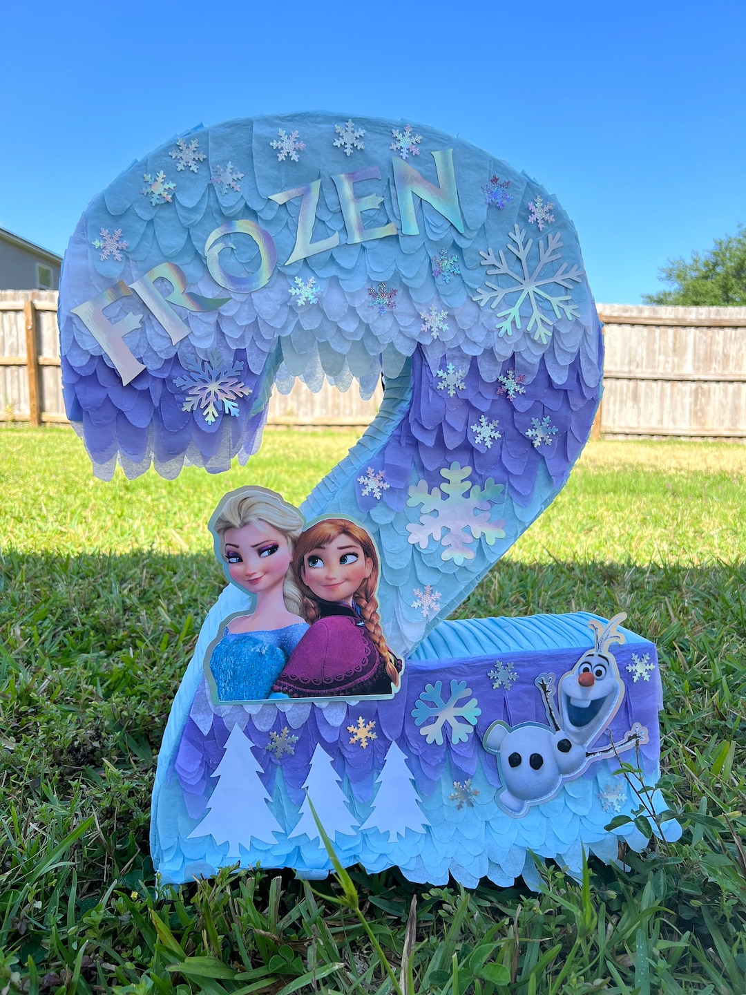 Frozen Pinata Thematic Number Pinata (available Numbers 1-9) - Etsy