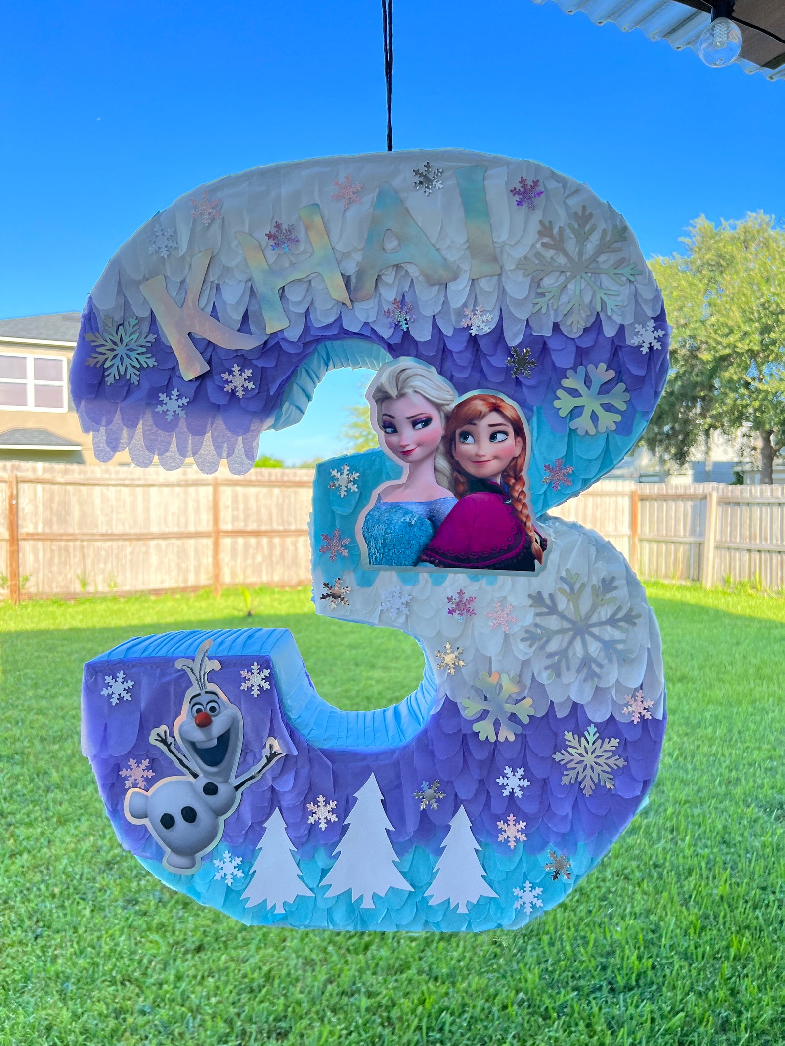 Frozen Pinata Thematic Number Pinata (available Numbers 1-9) - Etsy