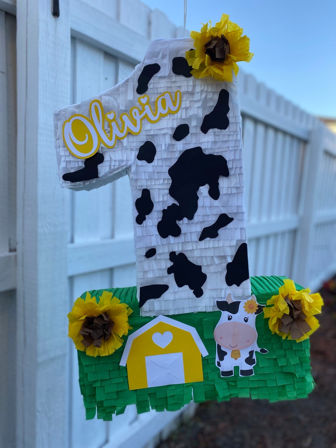 Cow Pinata numbers Available 1-9 - Etsy