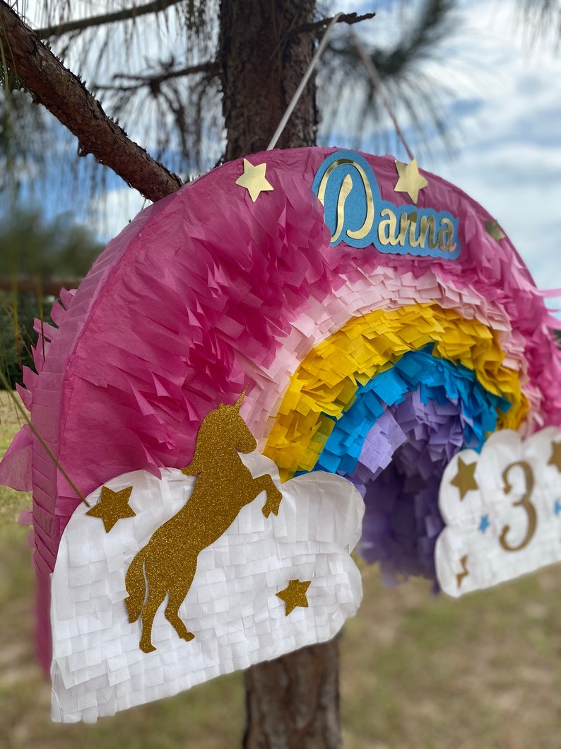 Rainbow Pinata custom Colors - Etsy