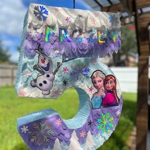 Frozen Pinata Thematic Number Pinata available Numbers 1-9 - Etsy