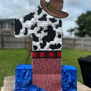 Cowboy Pinata numbers Available 1-9 - Etsy