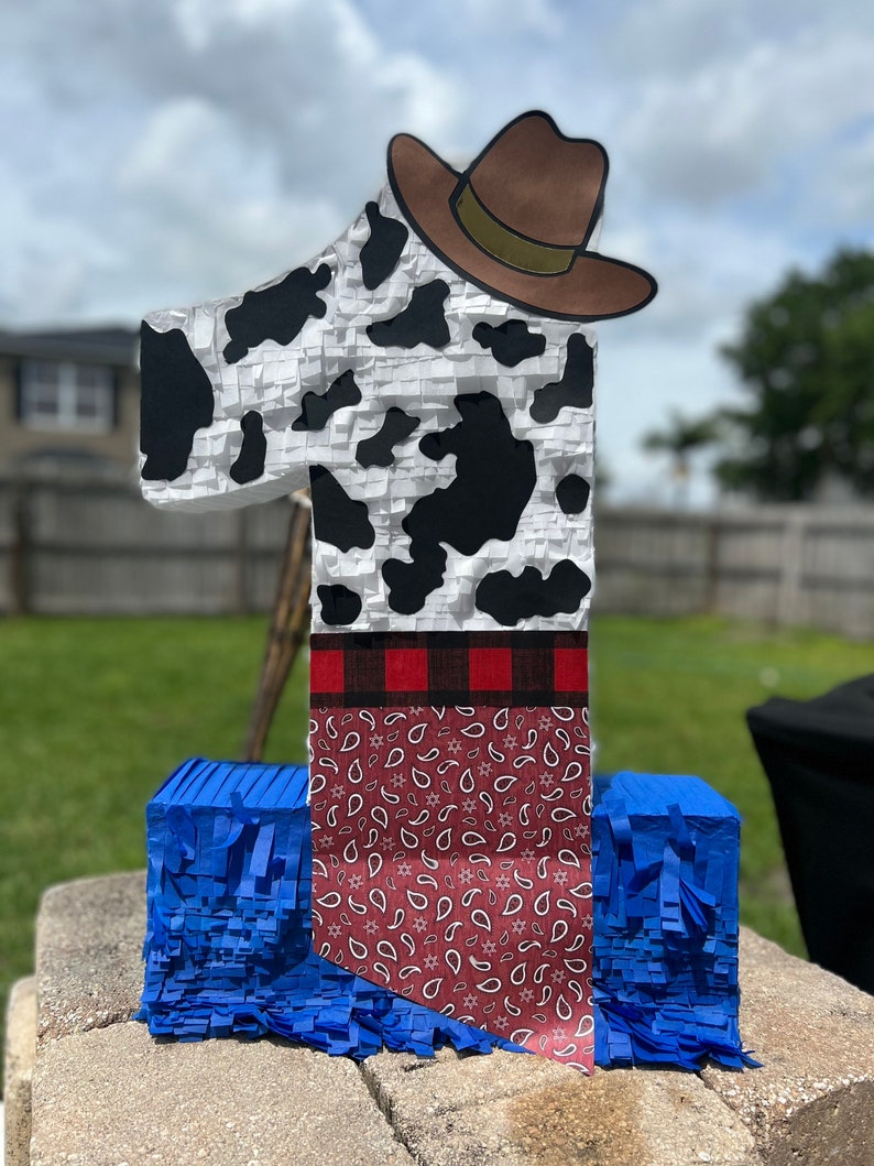 Cowboy Pinata numbers Available 1-9 - Etsy