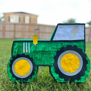 Green Tractor Pinata - Etsy