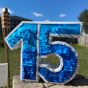 Number 15 Pinata: Custom Colors, Quinceañera Decor - Etsy