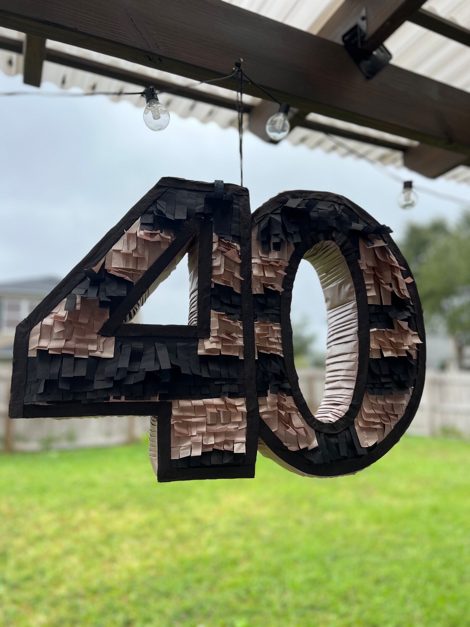 Number 40th Pinata: Custom Colors, 40th Birthday Party Decoration - Etsy