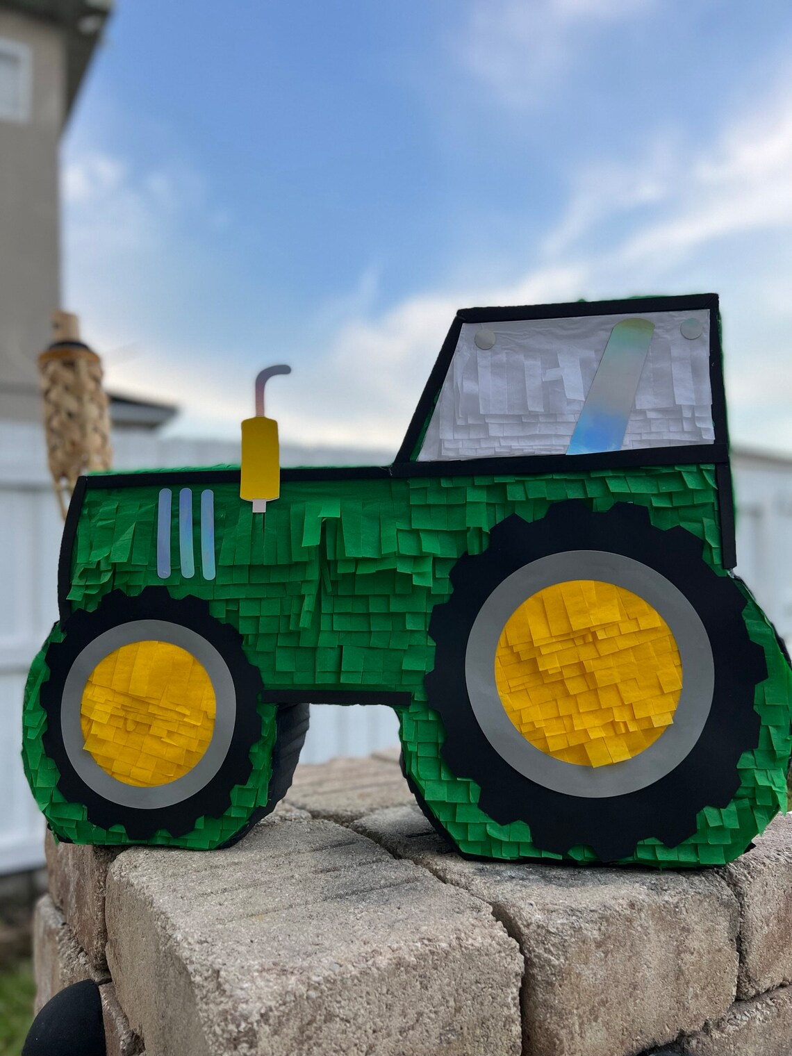 Green Tractor Pinata - Etsy