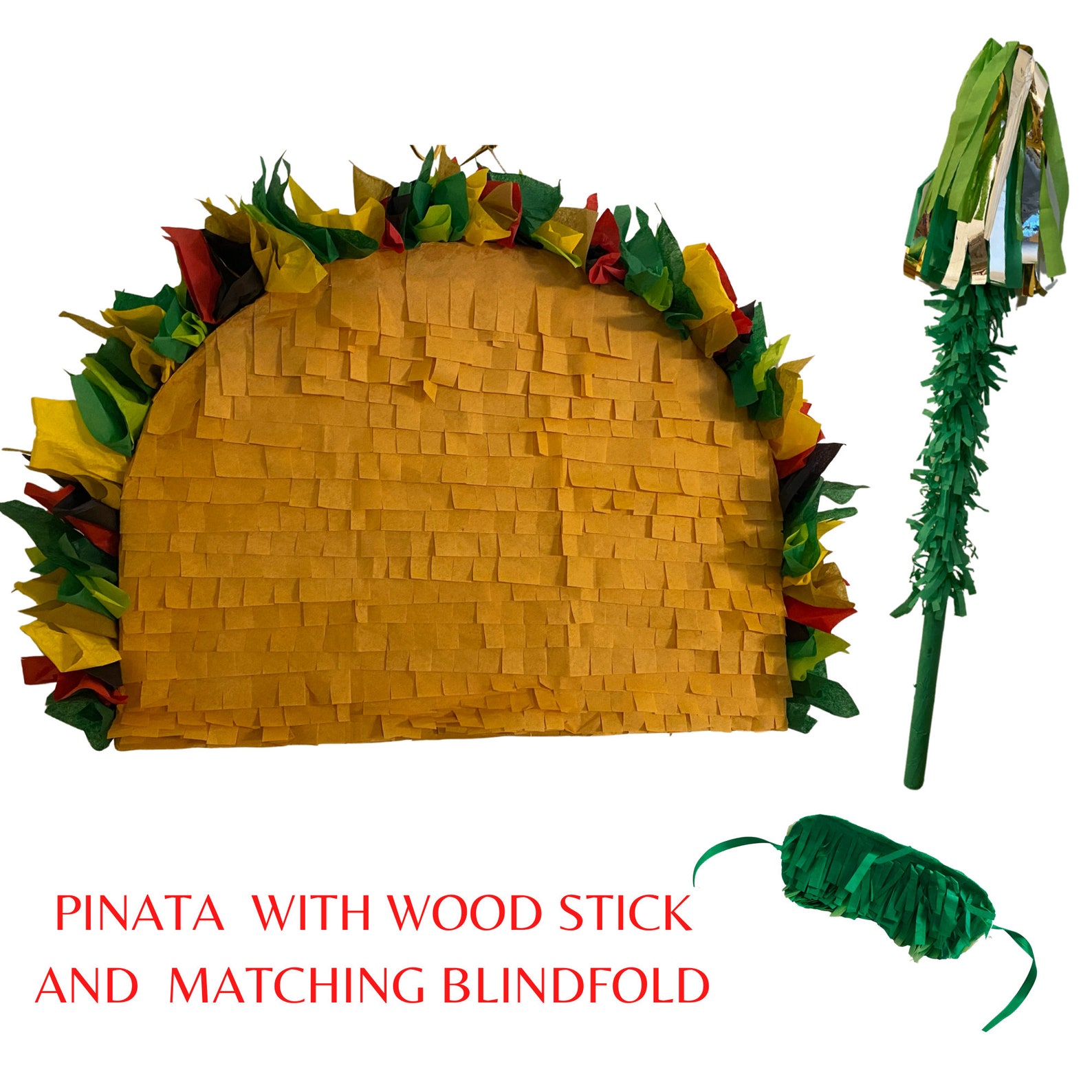 Taco Pinata (mexican Theme Party) Taco Girl or Boy Fiesta - Etsy