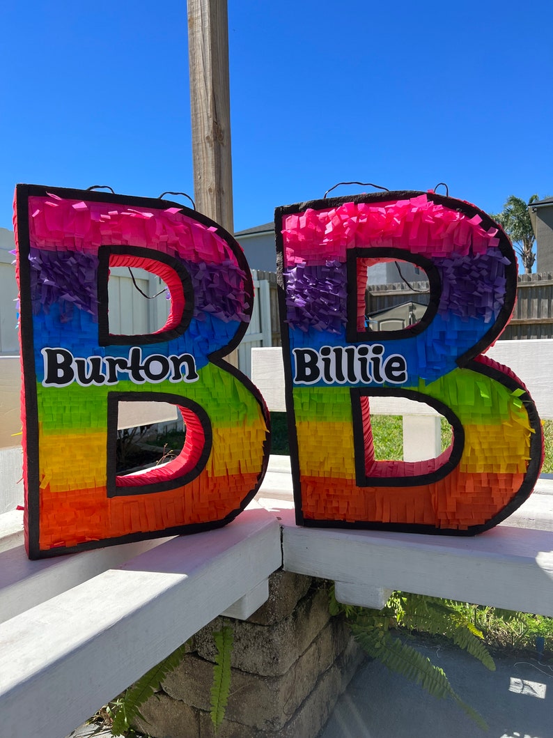 Letter Pinata (all Alphabet Available, Custom Colors) - Etsy