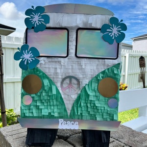 Hippie Van Pinata 60s Themed custom Colors - Etsy