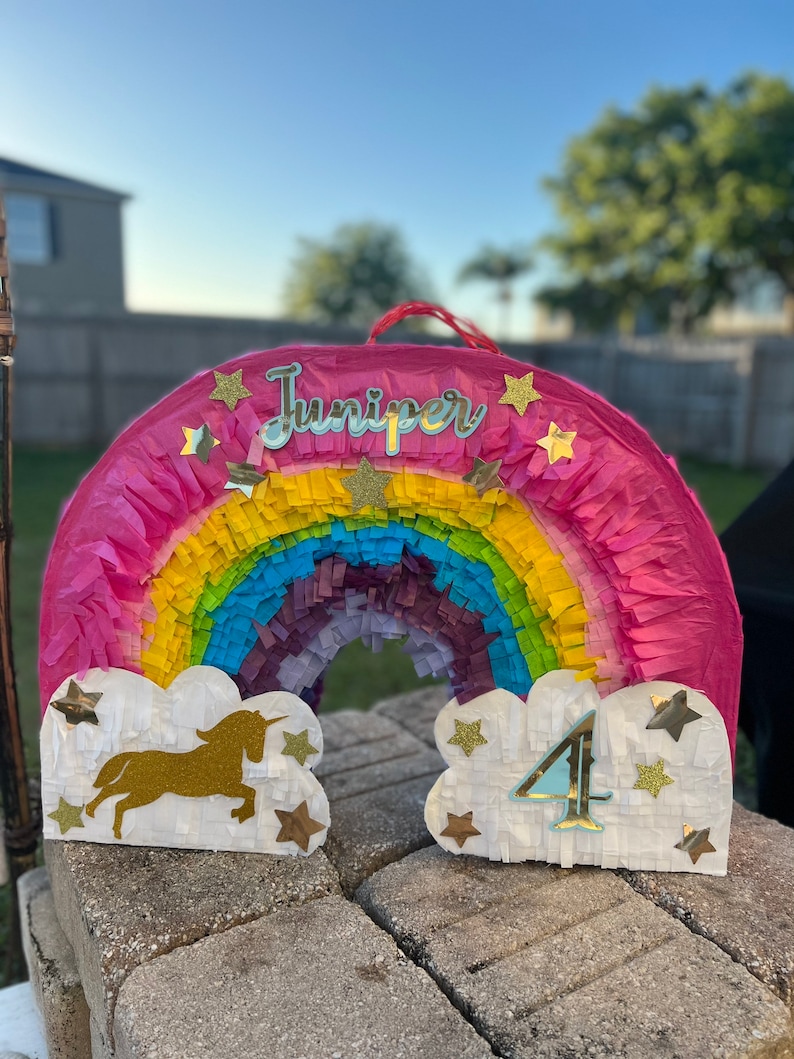 Rainbow Pinata custom Colors - Etsy