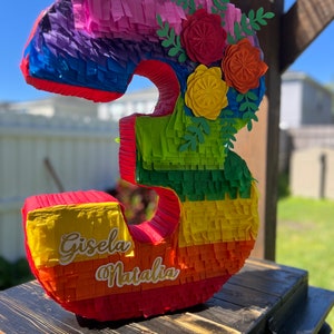 Mexican Theme Colorful Pinata Number (available Numbers 1-9) - Etsy