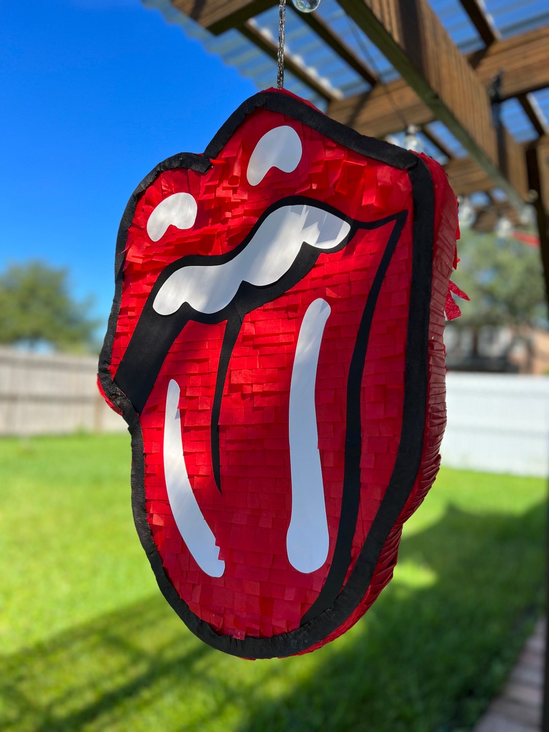 Rock Tongue Pinata: Handmade Party Decoration - Etsy