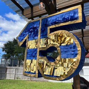Number 15 Pinata: Custom Colors, Quinceañera Decor - Etsy
