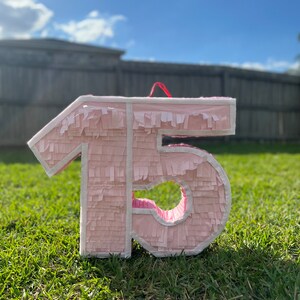 Number 15 Pinata: Custom Colors, Quinceañera Decor - Etsy