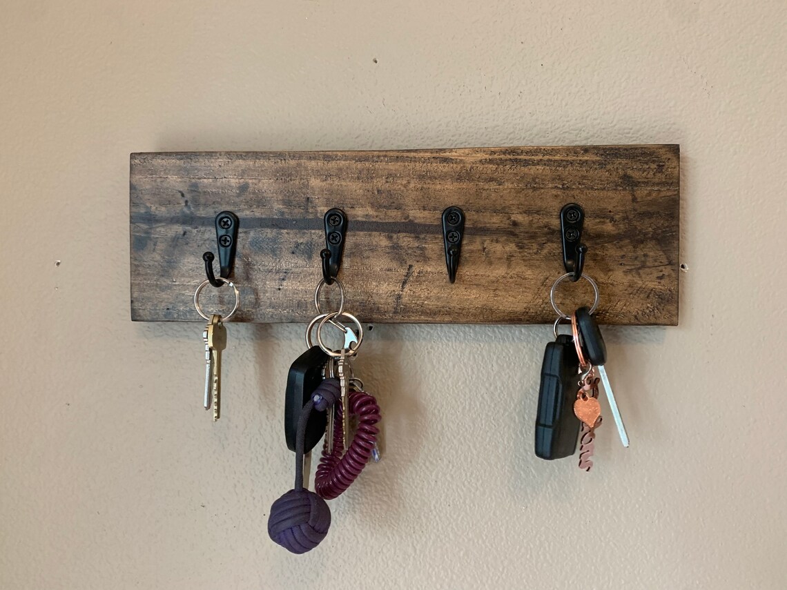 Rustic Handcrafted Key Holder - Etsy