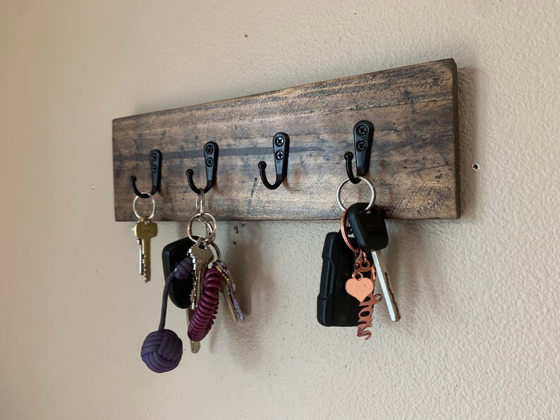 Rustic Handcrafted Key Holder - Etsy