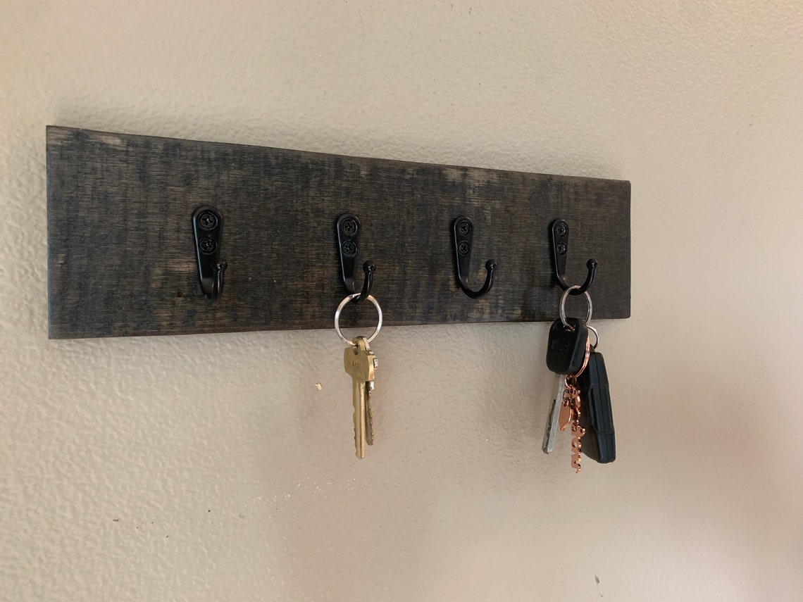 Rustic Handcrafted Key Holder - Etsy