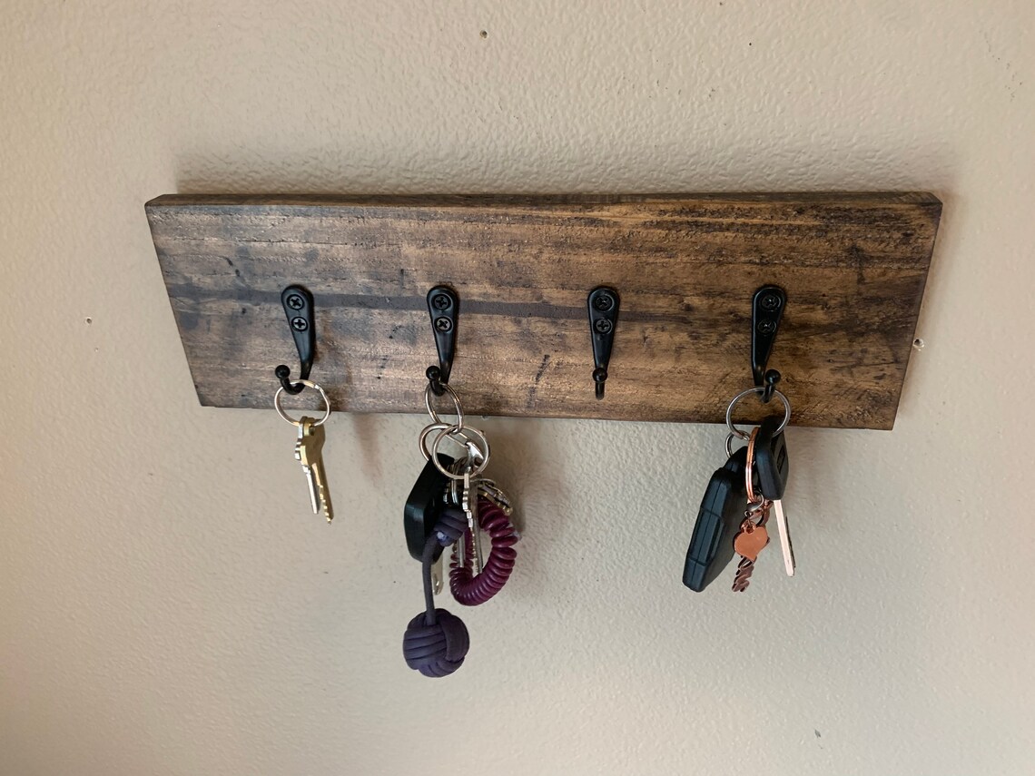 Rustic Handcrafted Key Holder - Etsy
