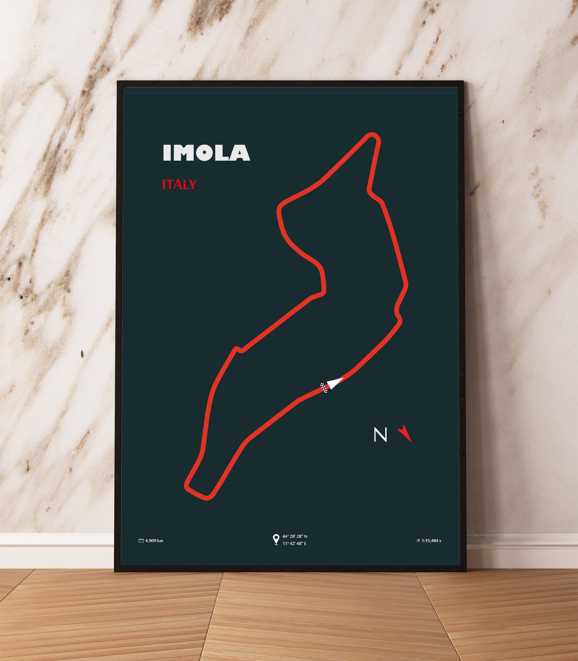 Imola GP Layout Formula 1 Track Map Emilia Romagna F1 - Etsy Australia