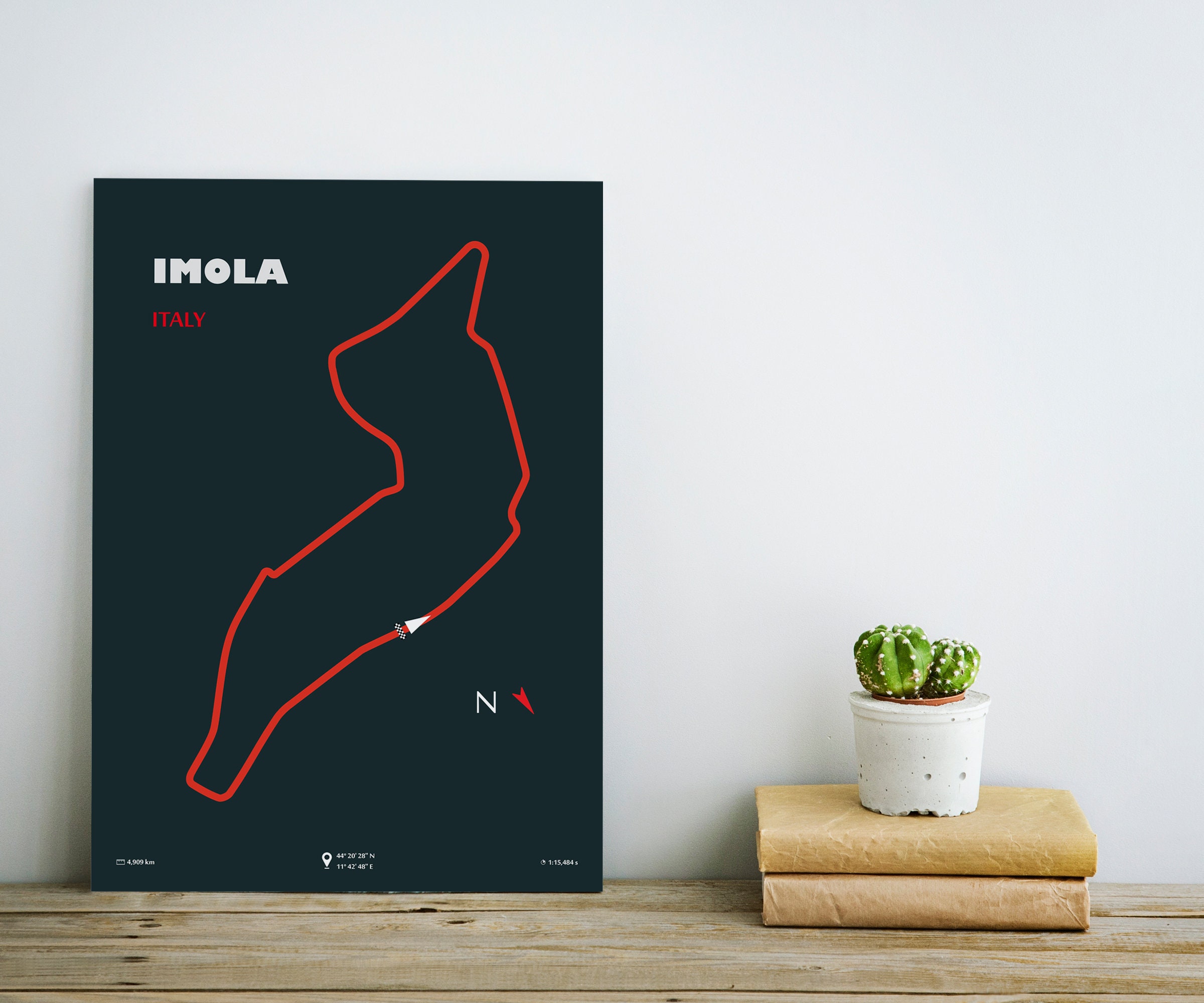 Imola GP Layout Formula 1 Track Map Emilia Romagna F1 Poster Digital ...
