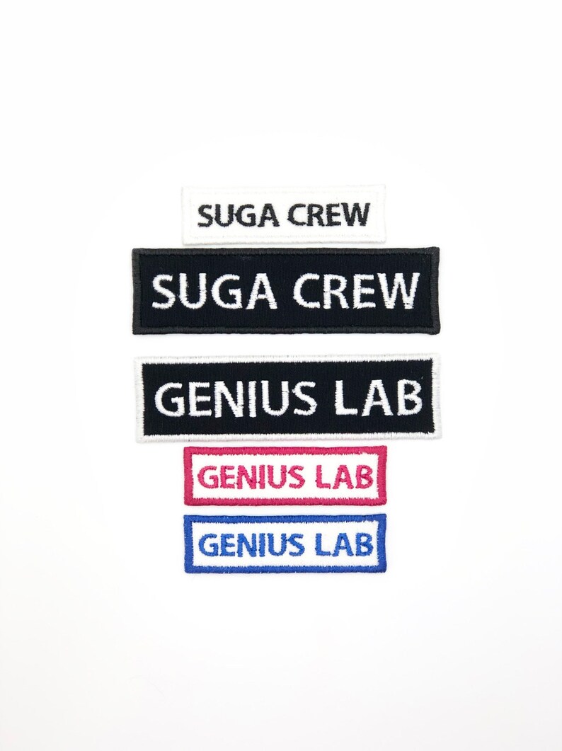 Suga Crew Agust D "d-day Concert" Badge - BTS Yoongi Iron-on Embroidery ...