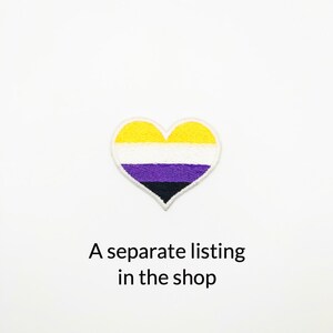 Rainbow Heart - Pride Flag Heart - LGBTQ+ Iron-on Embroidery Patch for Tote Bags, T-shirts, Hats ...