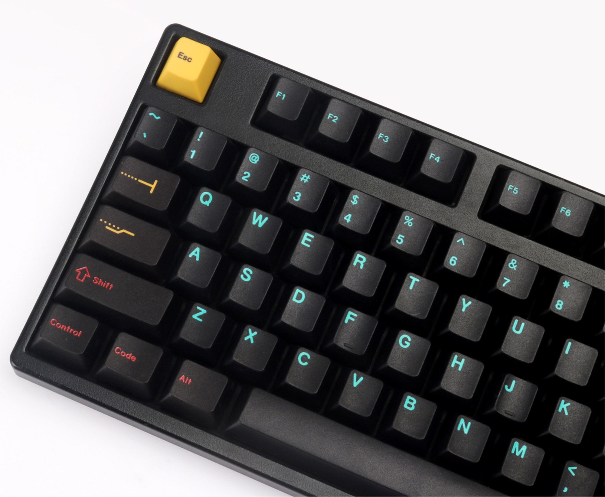 126PCS Colorful Keycaps Set Black Keycaps PBT Key Caps | Etsy