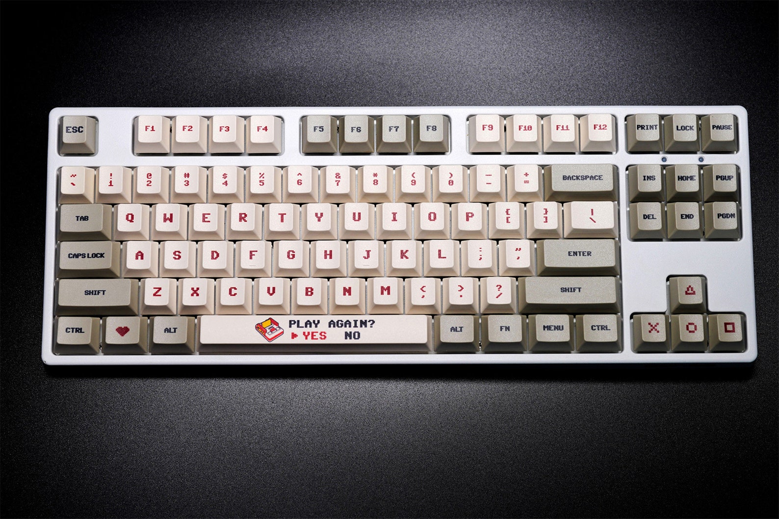 129/139 PCS Retro Red And White Keycaps Set BT Key Caps | Etsy