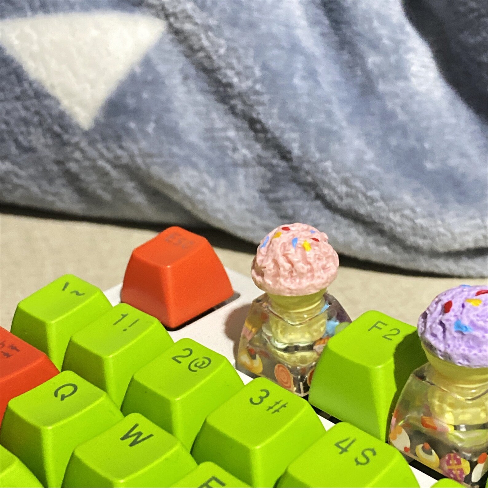Summer Ice Cream Keycap Handmade Resin Keycaps Esc Key Caps | Etsy
