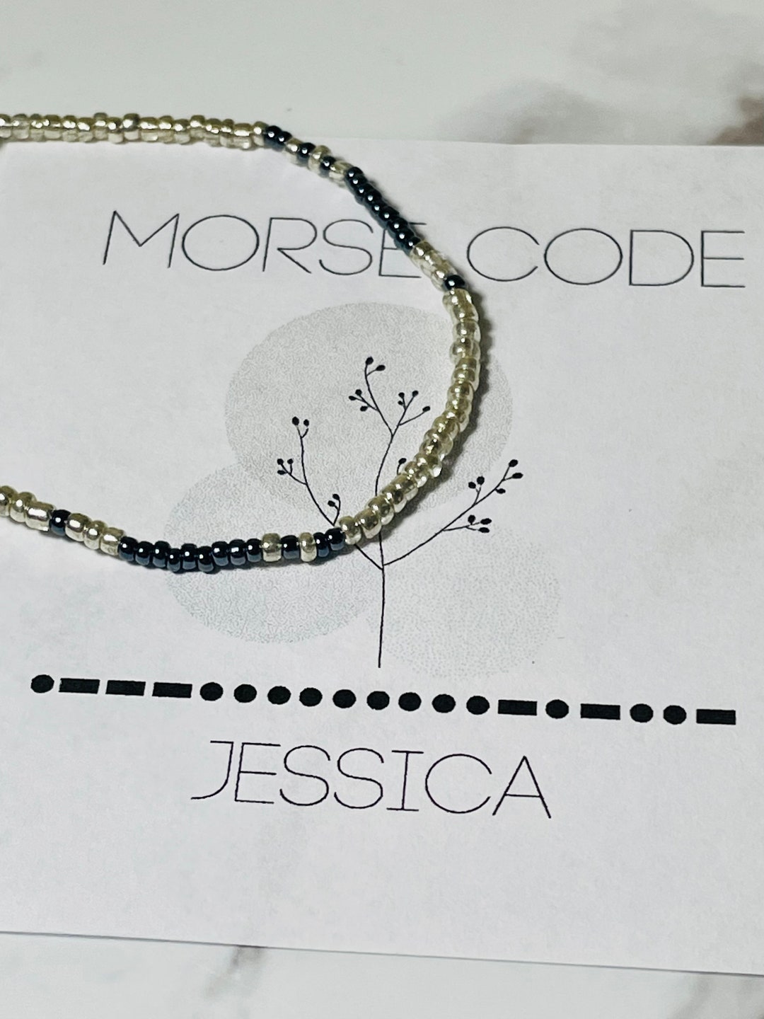 CUSTOM Morse Code Beaded Bracelet Pick Your Saying and Colors. - Etsy